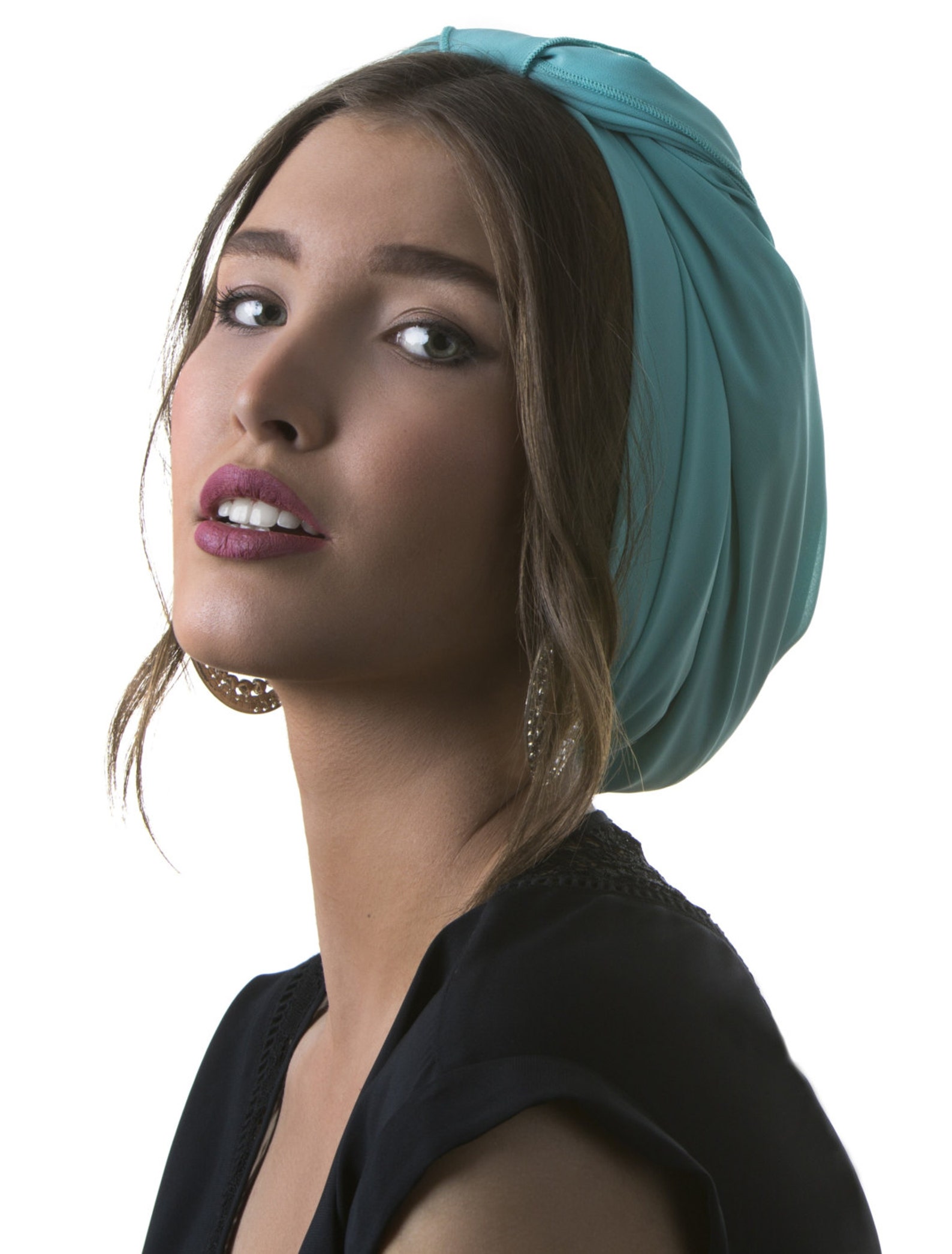 Pink Chiffon Head Scarf - Etsy