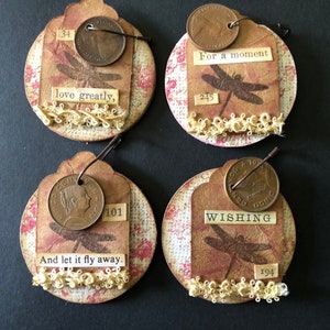 Junk journal dangles | Etsy