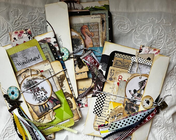 Alice in Wonderland Junk Journal Ephemera Kits - Etsy