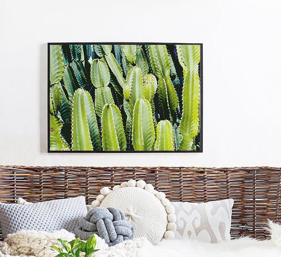 Cactus Poster Succulent Art Print Wall Art Prints Desert | Etsy
