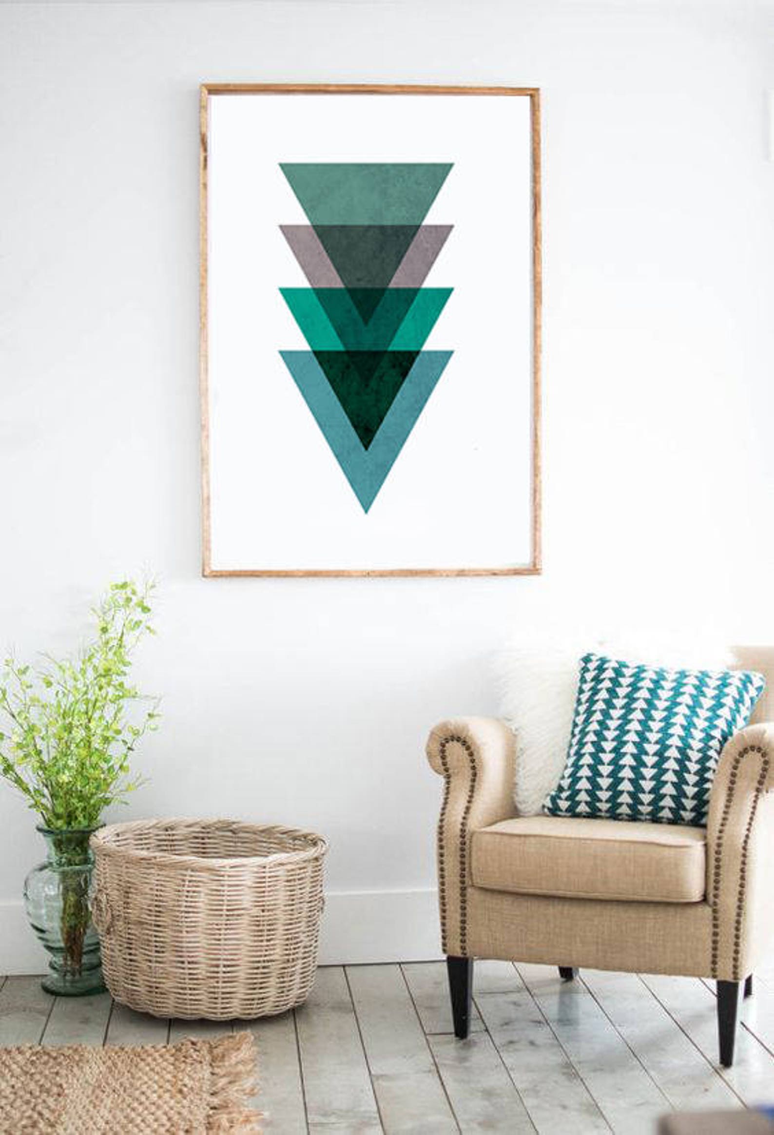 Geometric Print Abstract Wall Art Print Large Wall Art - Etsy