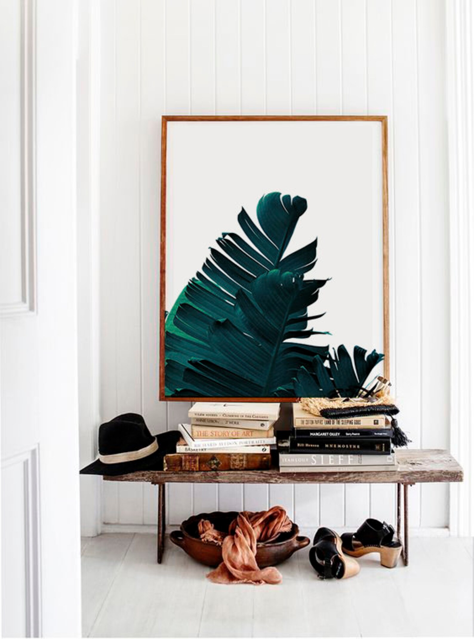 Palm Leaf Print Banana Leaf Print Botanical Print Palm Tree | Etsy