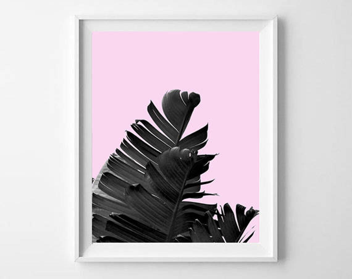 Printable Banana Leaf Print Large Leaf Print Digital | Etsy