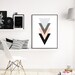 Minimalist Poster Scandinavian Print Geometric Wall Art - Etsy