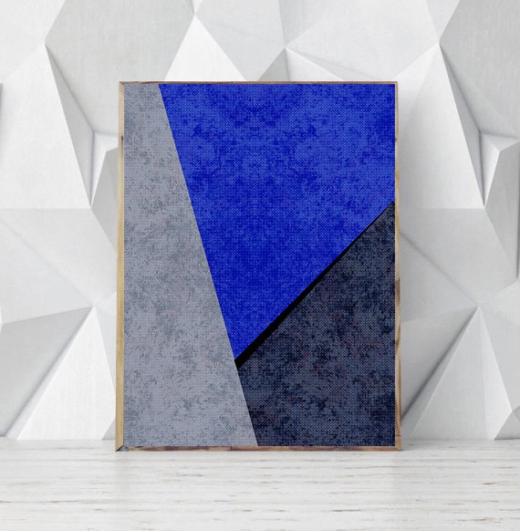 Geometric Print Abstract Art Prints Geometric Wall Art | Etsy