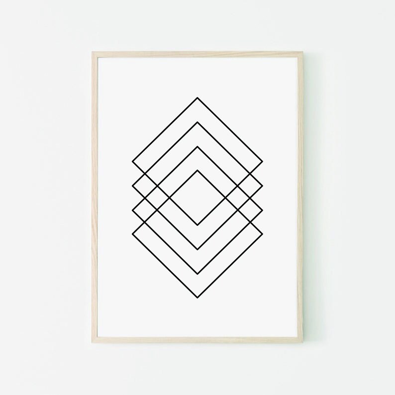 Minimalist Poster Scandinavian Print Digital Download | Etsy