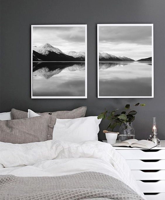 Set of 2 Prints Black And White Set Of 2 digital prints | Etsy