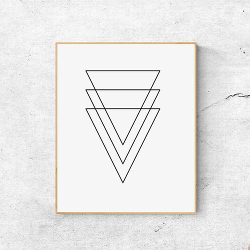 Minimalist Print Geometric Print Scandinavian Wall Art - Etsy