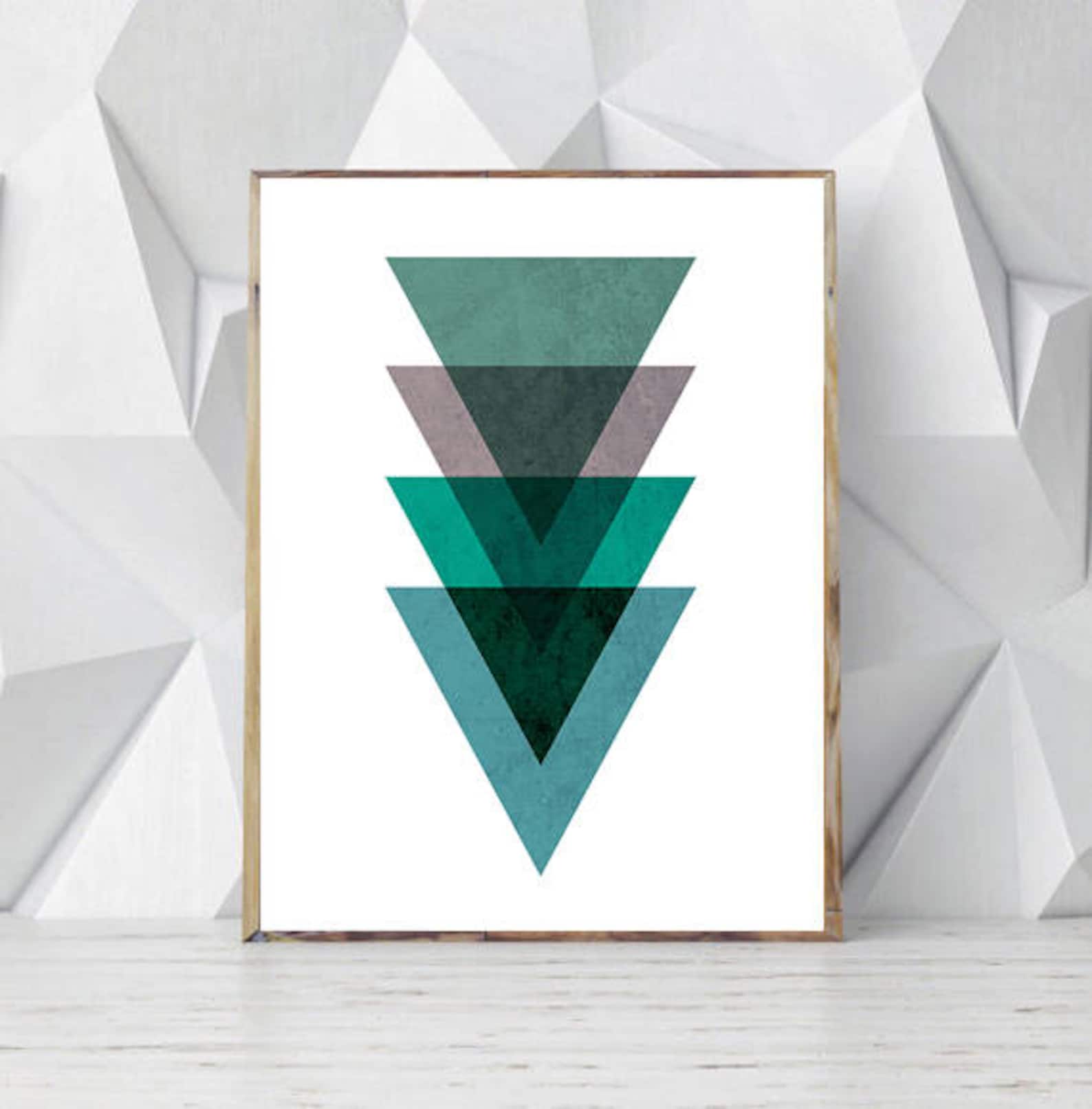 Geometric Print Abstract Wall Art Print Large Wall Art - Etsy
