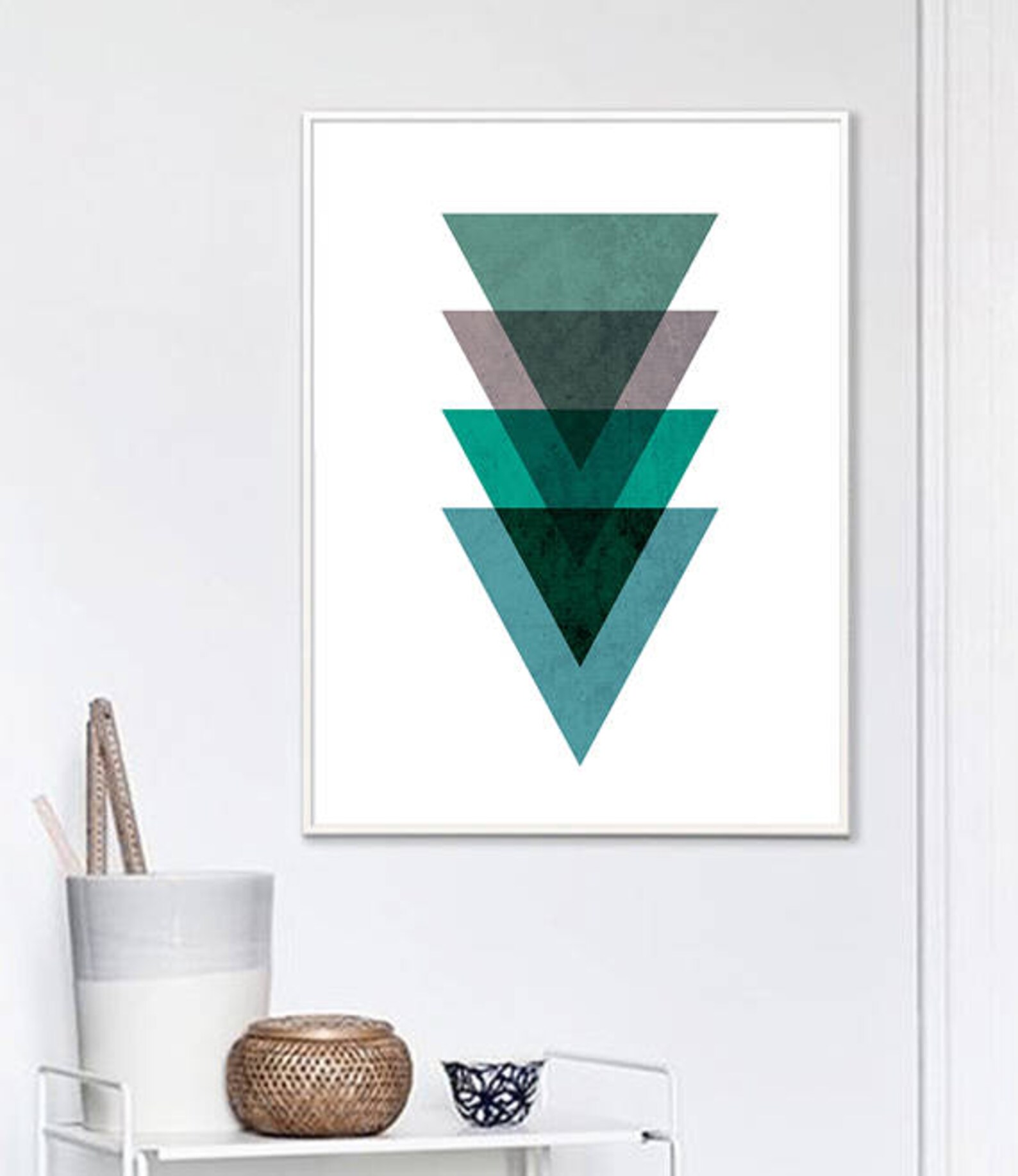 Geometric Print Abstract Wall Art Print Large Wall Art - Etsy