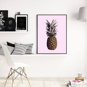Pineapple Print, Tropical Print, Pineapple Decor, Wall Art Prints ...