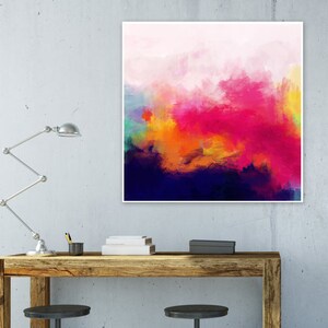 Colorful Wall Art Abstract, Printable Wall Art, Abstract Painting ...