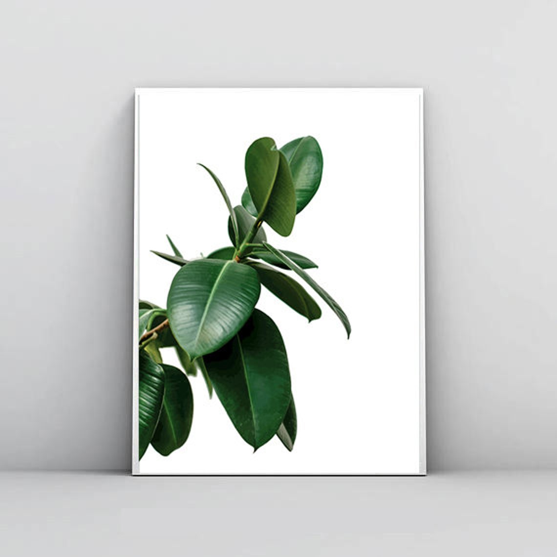 Greenery Print Mint Green Leaf Print Botanical Wall Art | Etsy