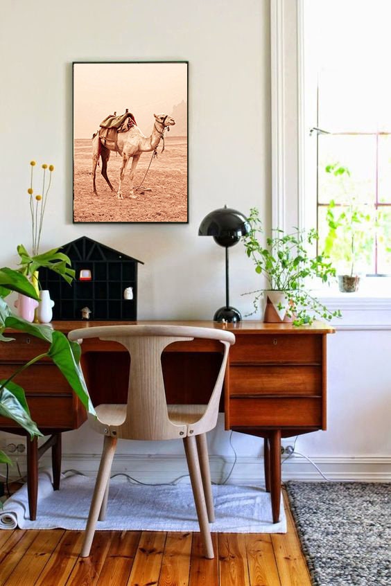 Desert Animal Print Camel Art Print Nursery Printable Art | Etsy