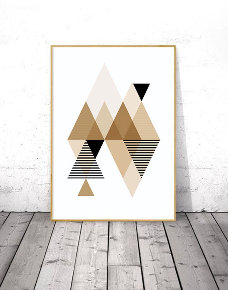 Abstract Wall Art Geometric Posters Large Wall Art - Etsy