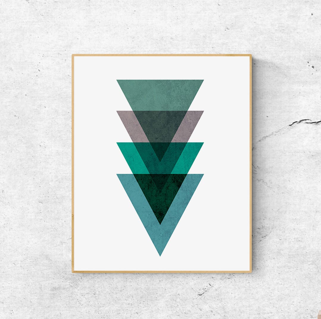 Geometric Print, Abstract Wall Art Print, Large Wall Art Printable ...