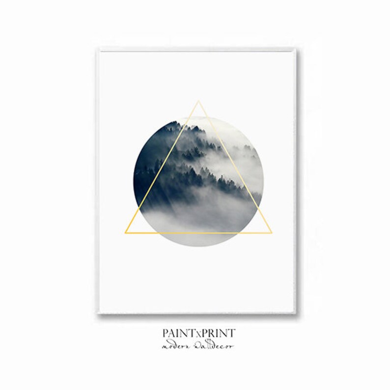 Nature Prints Geometric Print Large Wall Art Print Digital - Etsy