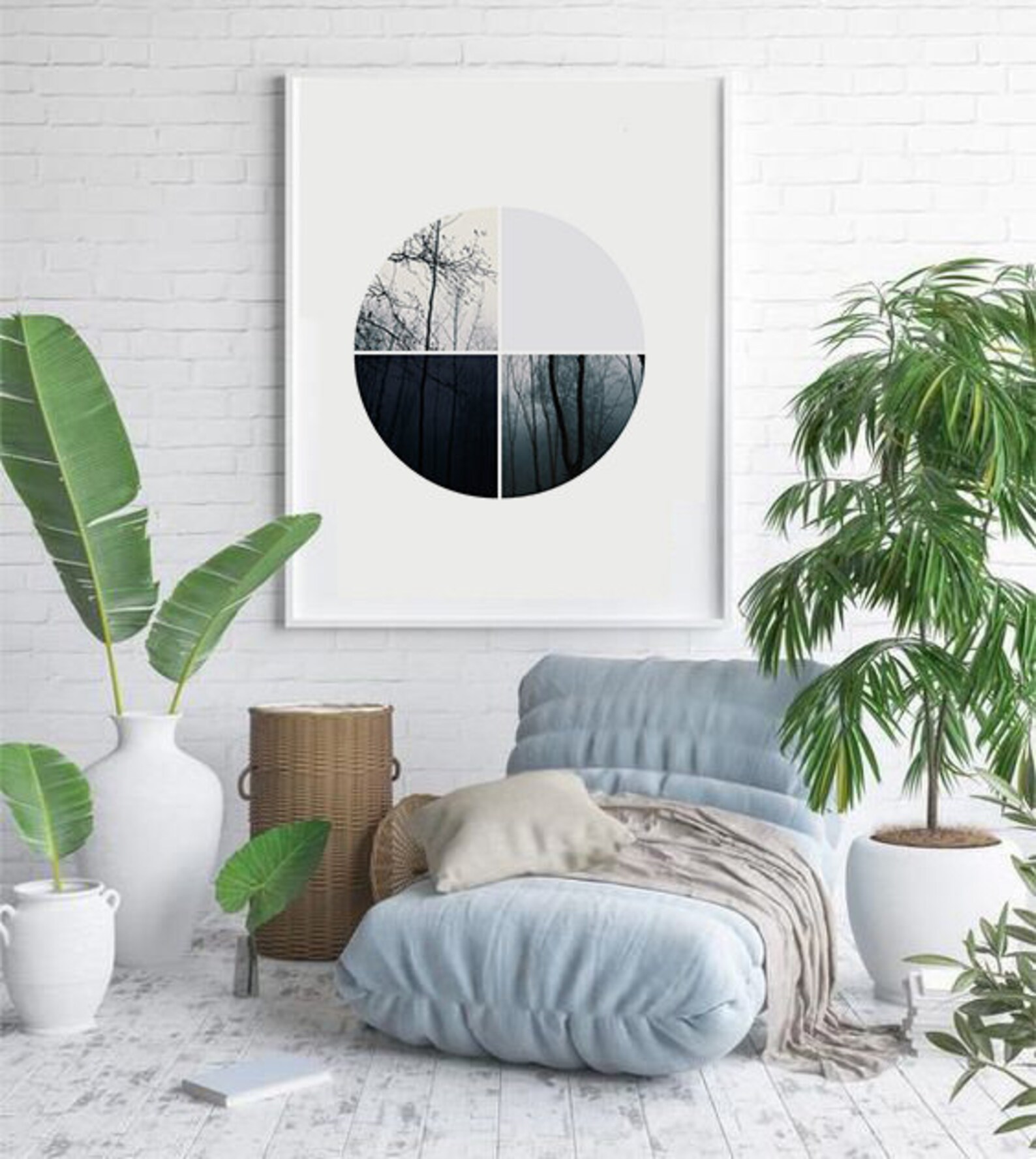 Abstract Landscape Art Print Geometric Wall Art Printable | Etsy