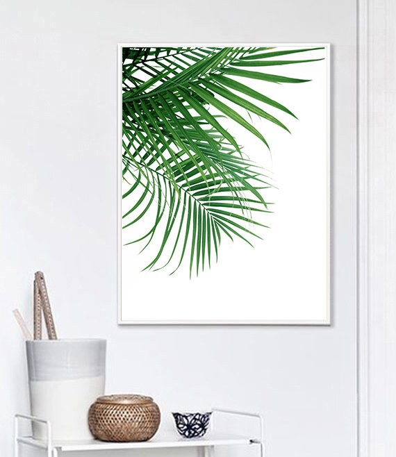 Palm Leaf Print Wall Art Printable Botanical Prints Palm | Etsy