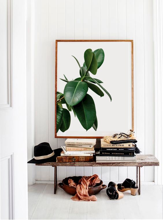 Greenery Print Mint Green Leaf Print Botanical Wall Art | Etsy
