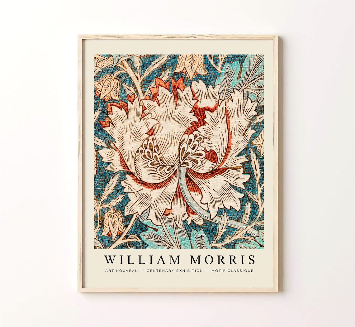 William Morris Prints Set of 6 Prints Exhibition Poster Art - Etsy