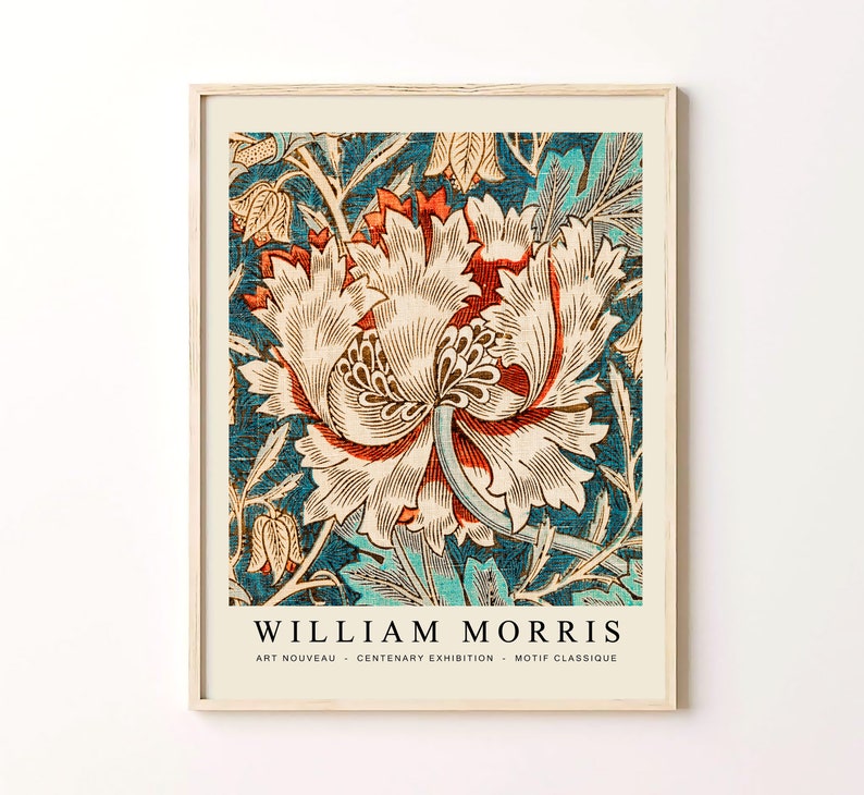 William Morris Prints Set of 6 Prints Exhibition Poster Art - Etsy