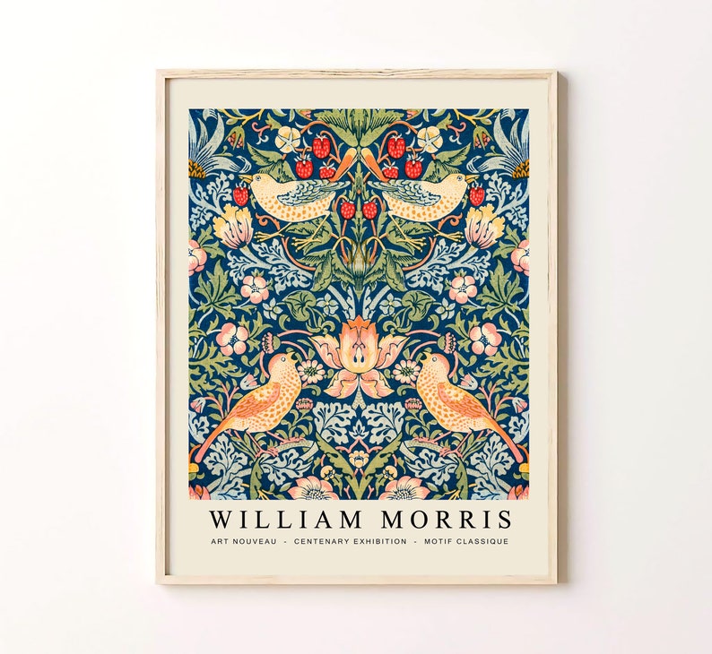 William Morris Prints Set of 6 Prints Exhibition Poster Art - Etsy