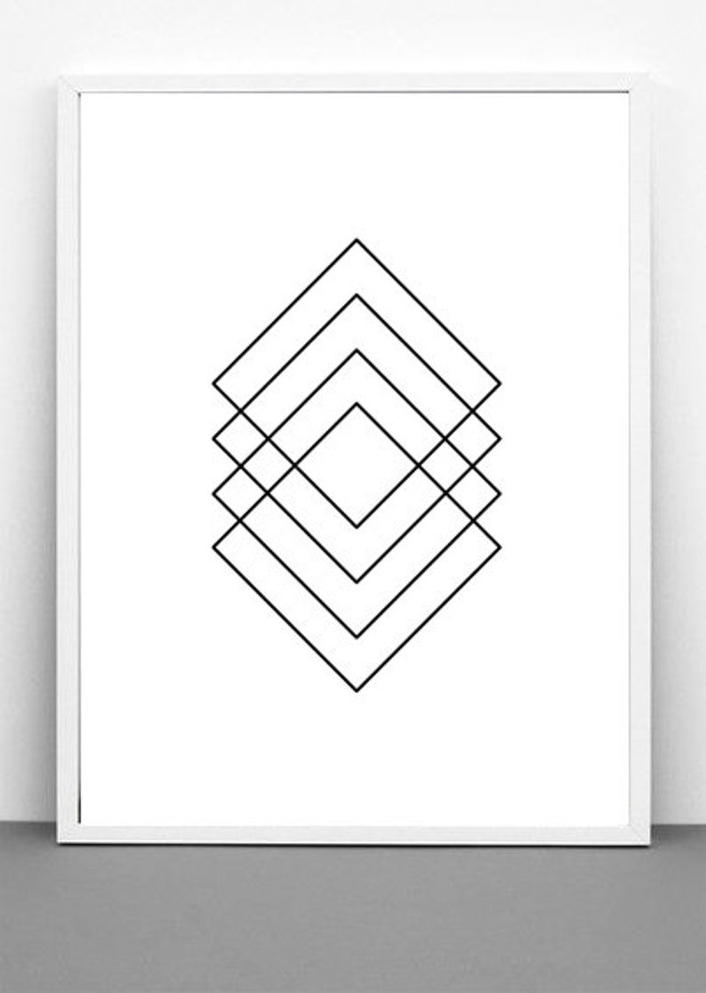 Minimalist Poster Scandinavian Print Digital Download | Etsy