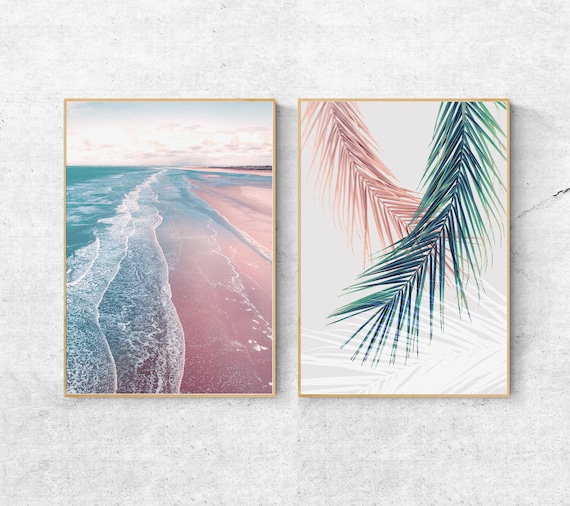 Coastal Prints Set of 2 Digital Download Art Nautical Decor | Etsy