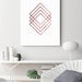 Geometric Rose Gold Printable Wall Art Prints Abstract - Etsy