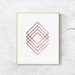 Geometric Rose Gold Printable Wall Art Prints Abstract - Etsy