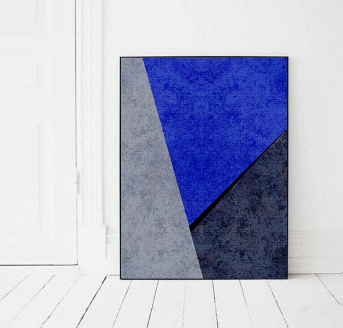 Geometric Print Abstract Art Prints Geometric Wall Art | Etsy