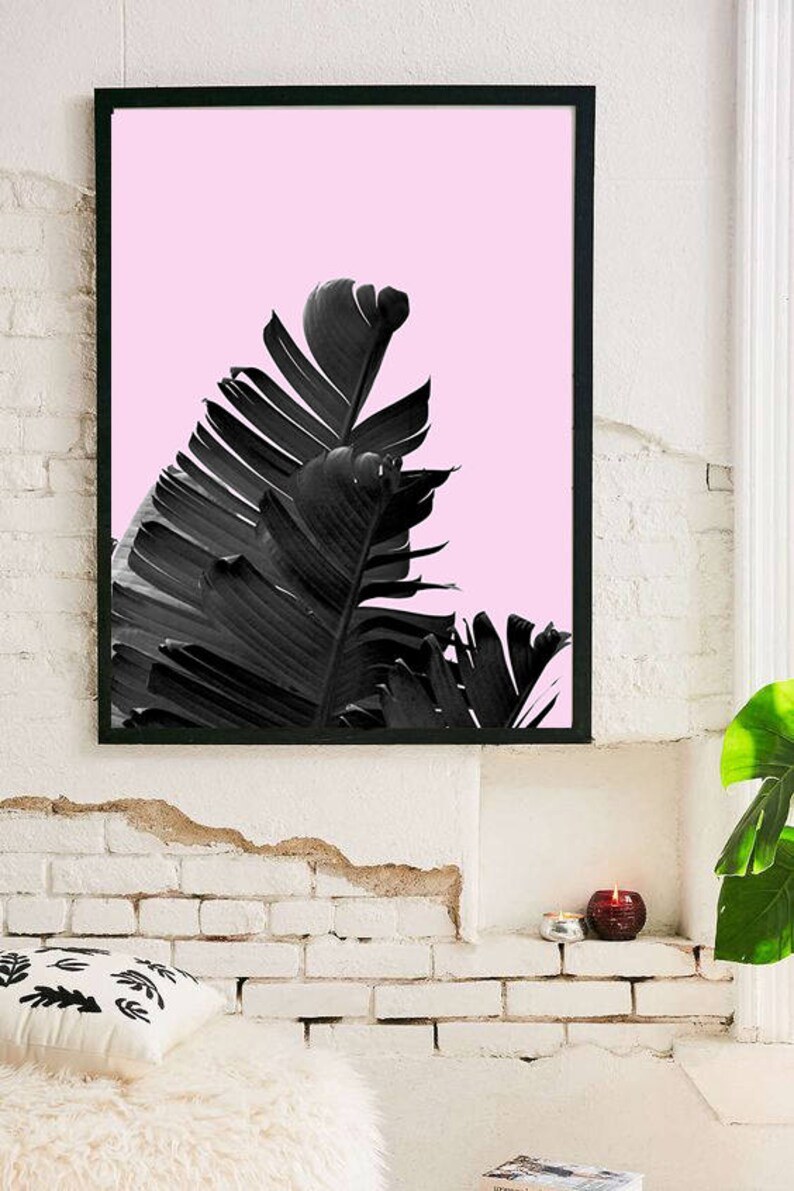 Printable Banana Leaf Print Large Leaf Print Digital | Etsy