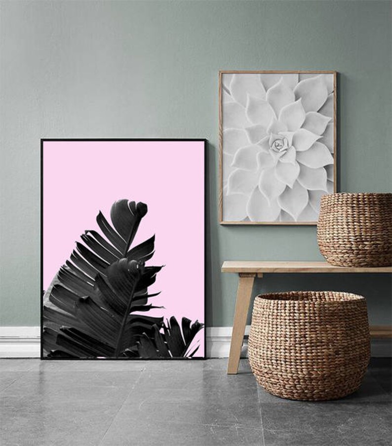 Printable Banana Leaf Print Large Leaf Print Digital | Etsy