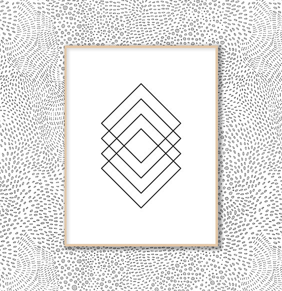 Minimalist Poster Scandinavian Print Digital Download | Etsy