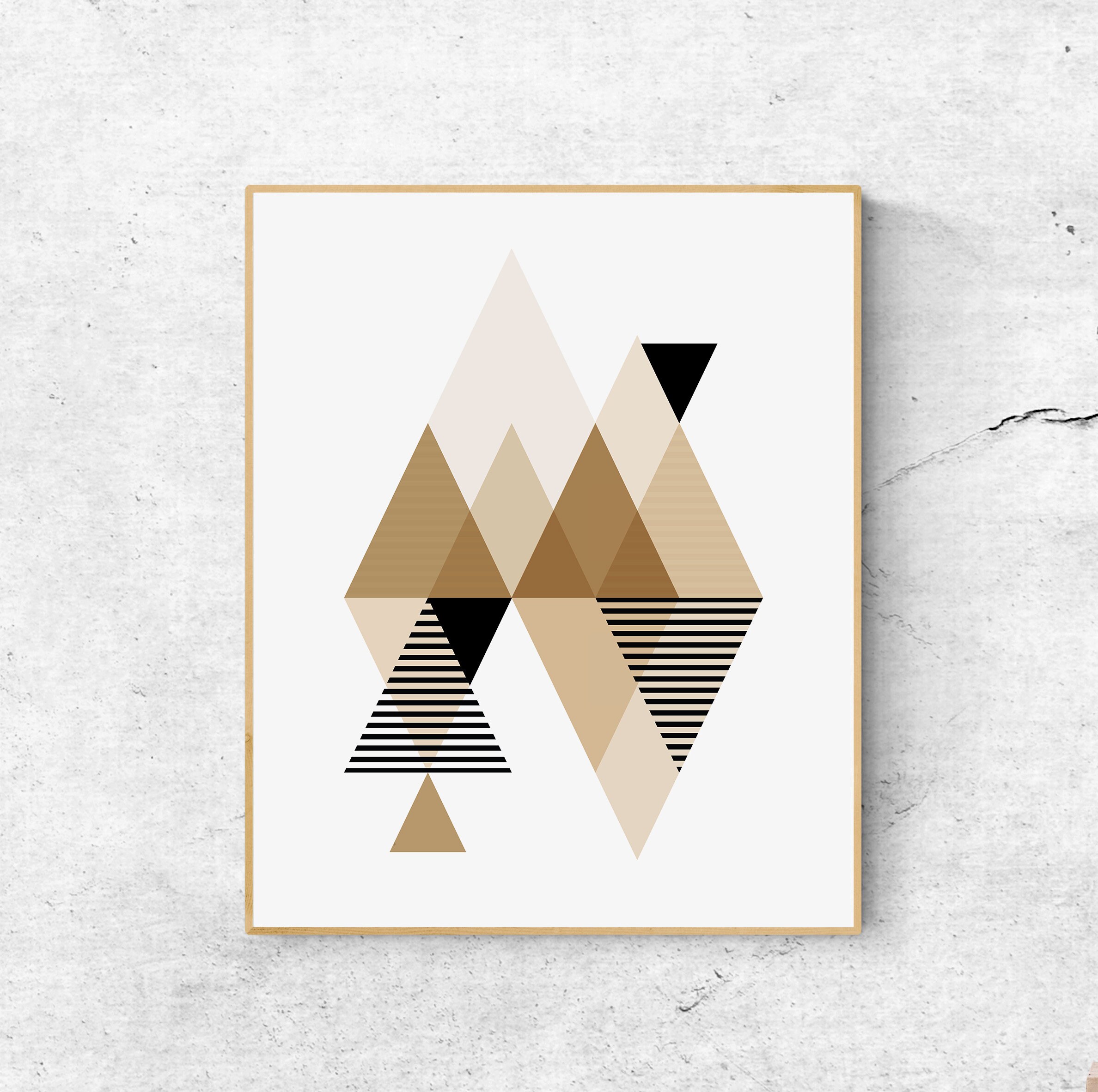 Abstract Wall Art Geometric Posters Large Wall Art | Etsy