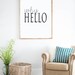 Scandinavian Print Why Hello Print Typography Print Why - Etsy