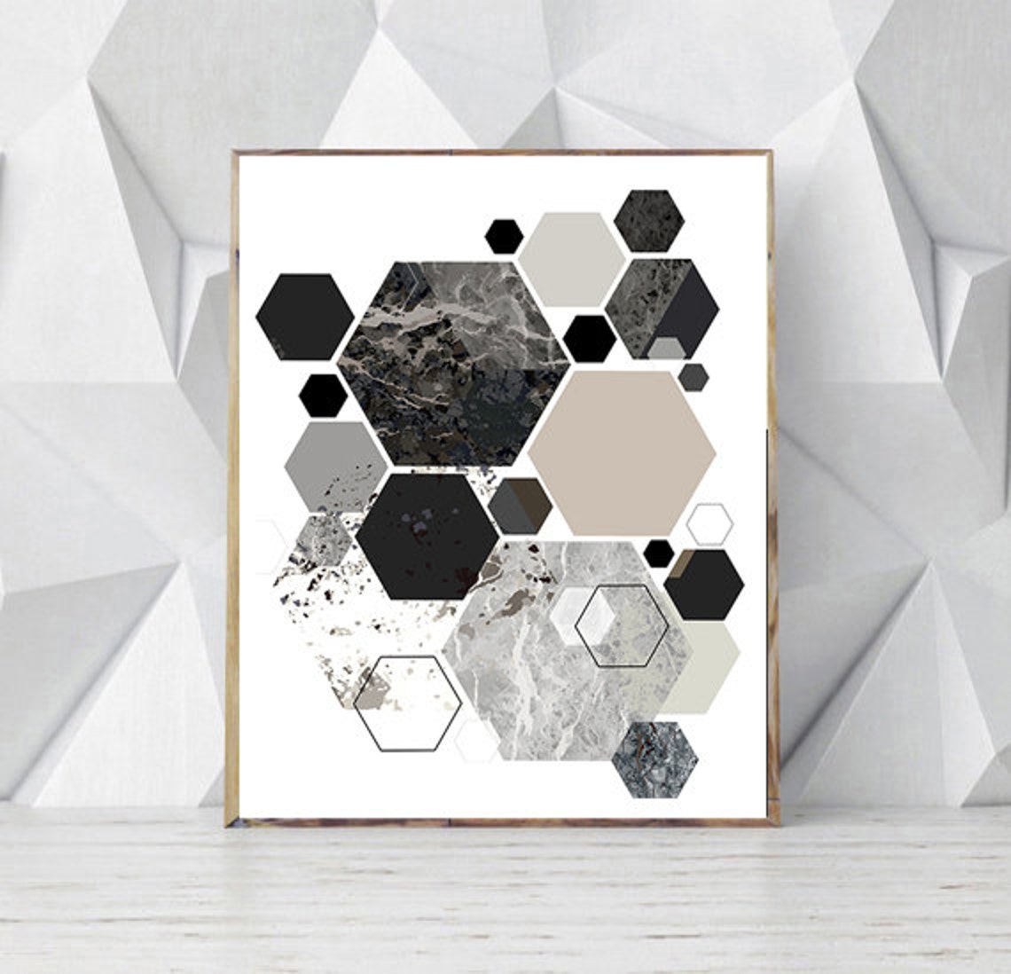 Geometric Wall Art Print Abstract Art Print Scandinavian - Etsy