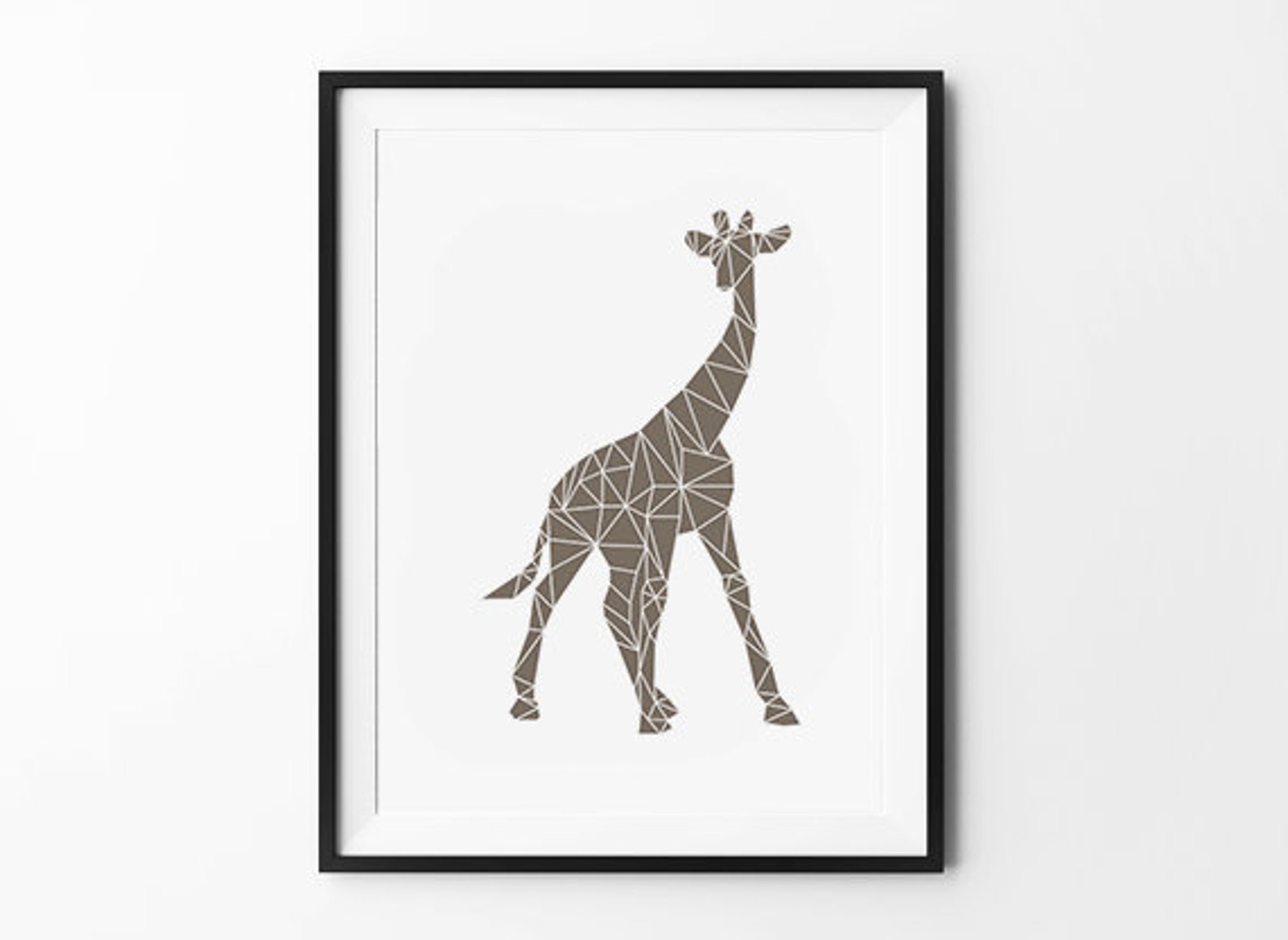 Giraffe Gift Giraffe Print Nursery Print Nursery Decor | Etsy