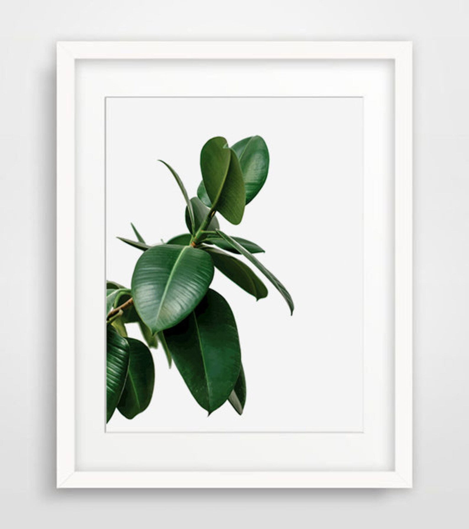 Greenery Print Mint Green Leaf Print Botanical Wall Art | Etsy