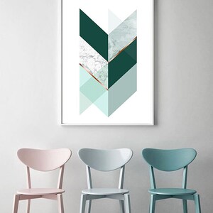 Printable Geometric Wall Art Prints, Abstract Digital Download Art ...