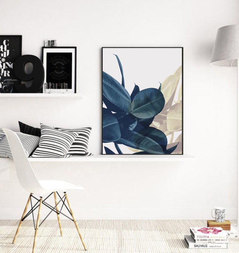 Bedroom Decor Plant Prints Above Bed Art Botanical Poster - Etsy