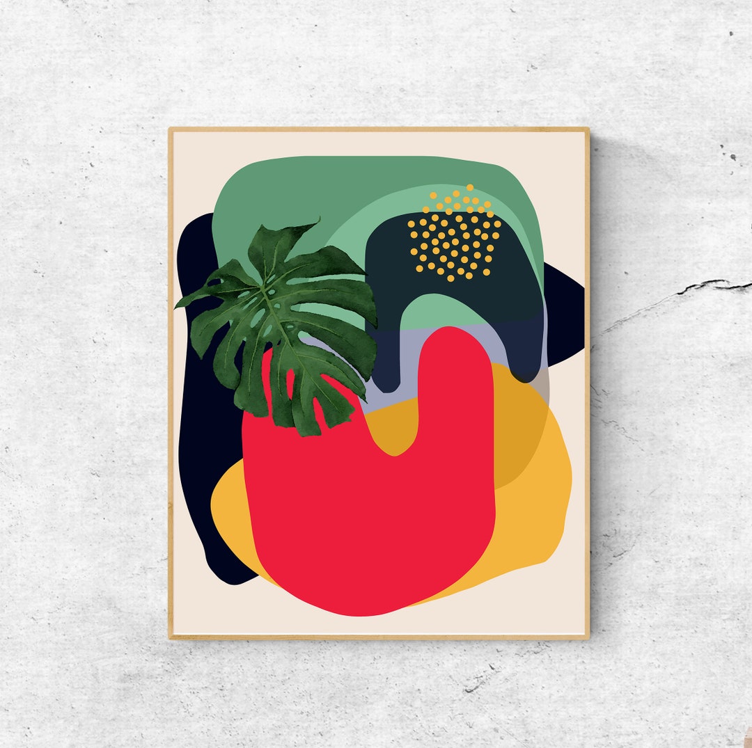 Printable Abstract Modern Wall Art, Digital Download Abstract Art ...