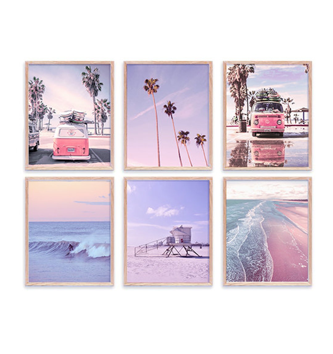 Coastal Prints Set of 6 Tropical Poster, Printable Wall Art, Beach ...