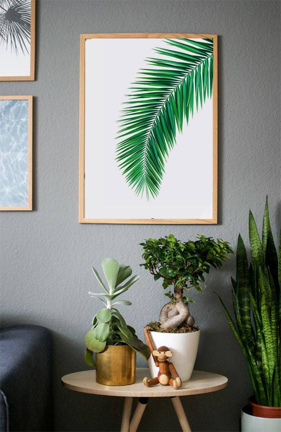 Leaf Print Poster Botanical Print Download Wall Art Prints - Etsy