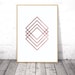 Geometric Rose Gold Printable Wall Art Prints Abstract - Etsy