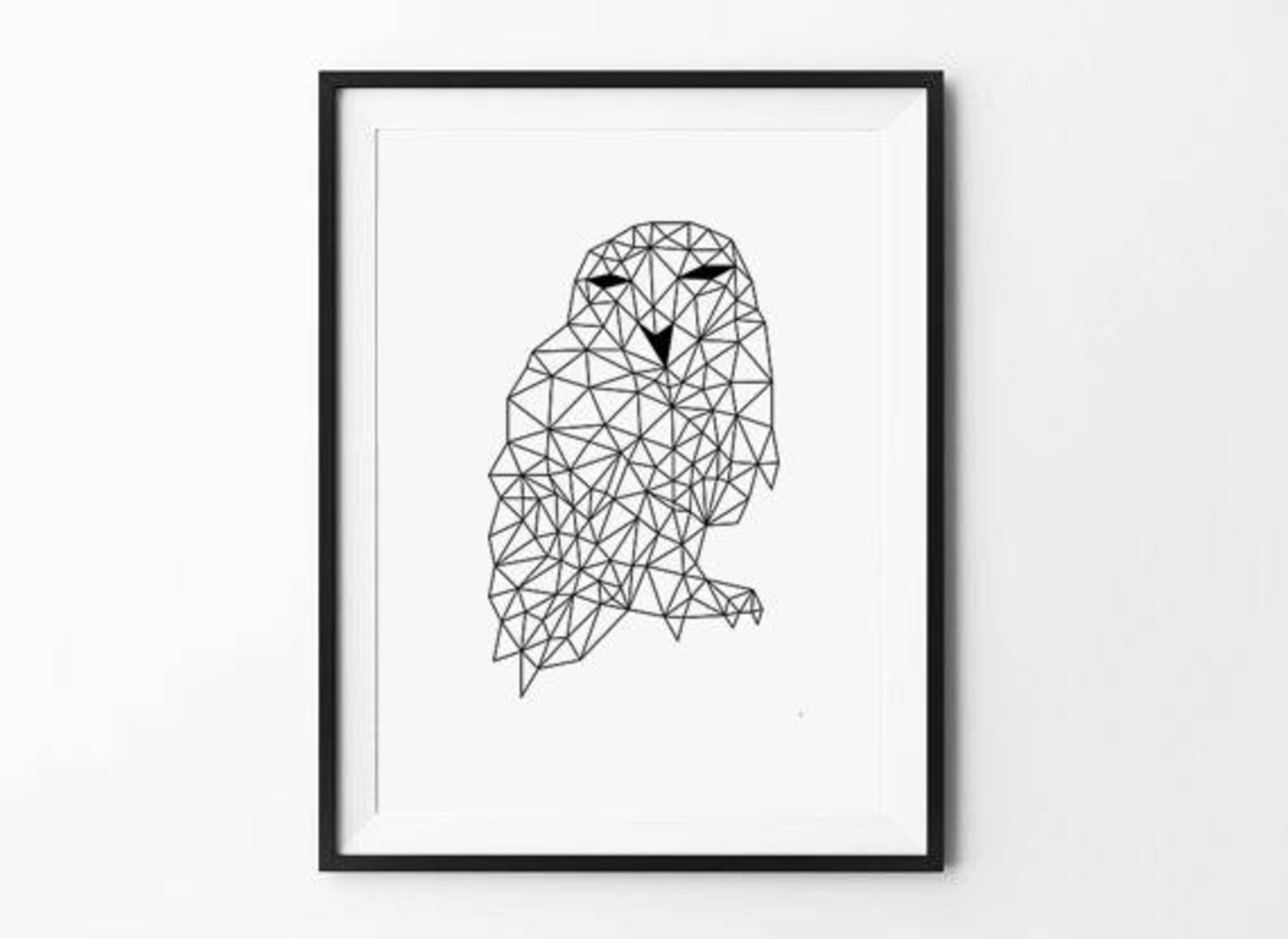 Owl Print Geometric Owl Print Geometric Nursery Art Owl - Etsy