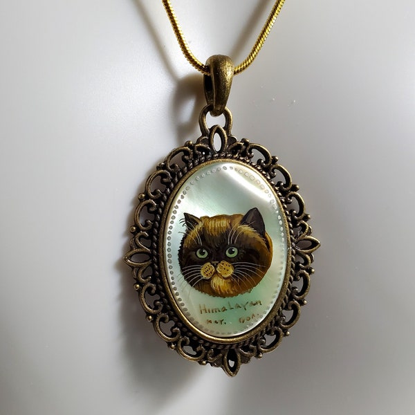 Cat Cameo Necklace - Etsy