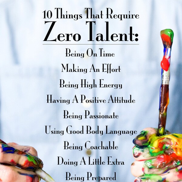 10 Things That Require Zero Talent Poster - Etsy