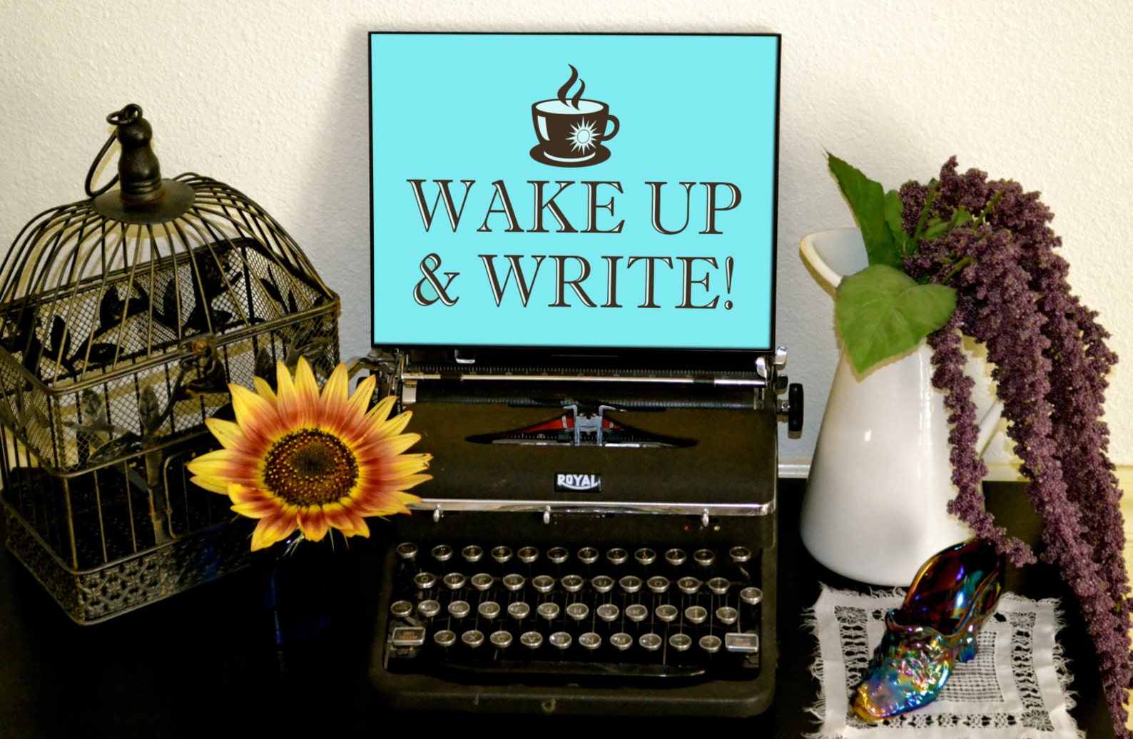 Wake up & Write Inspirational Print Motivational Quote - Etsy